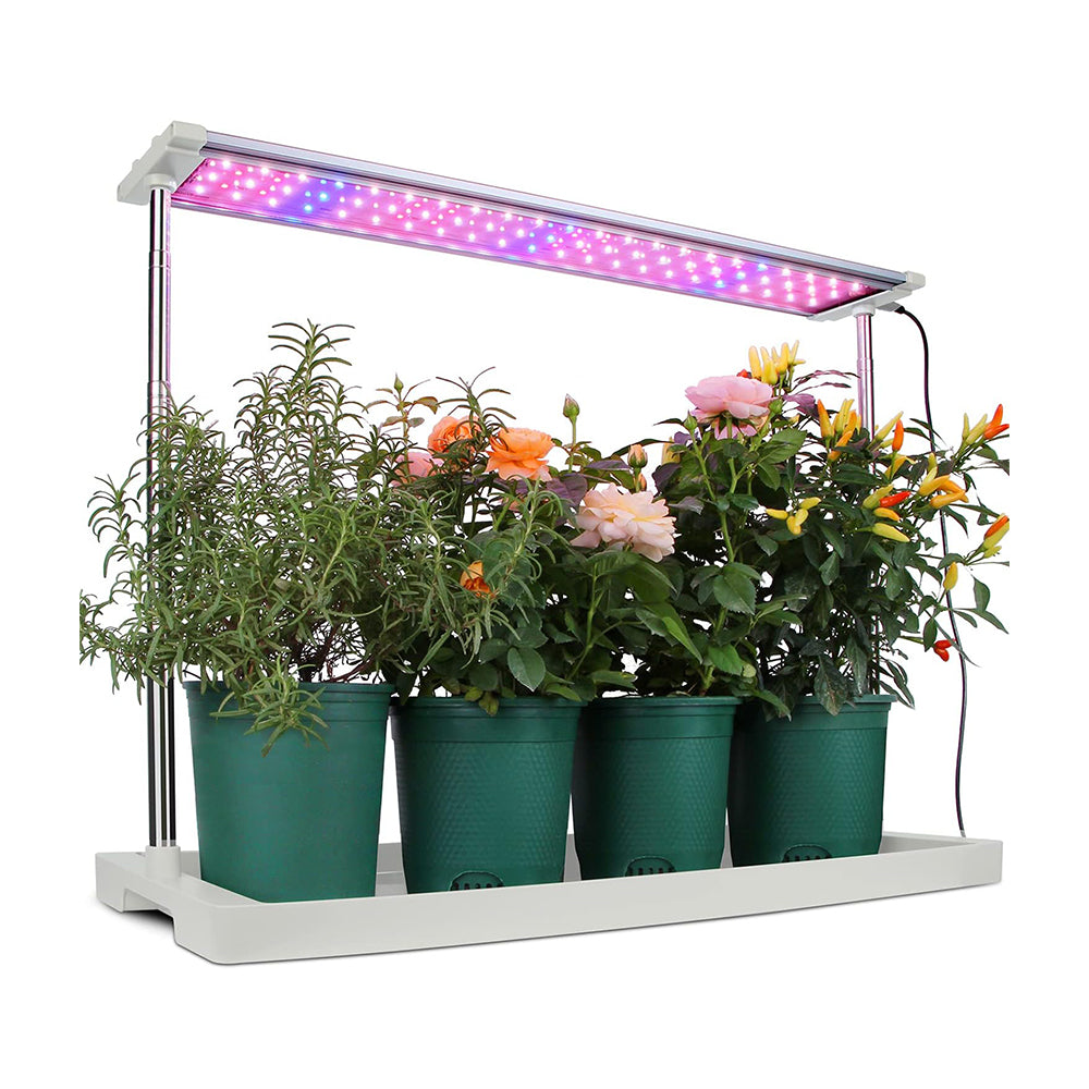 Moistenland 48W LED Grow Light Panel, Height Adjustable, Automatic Tim