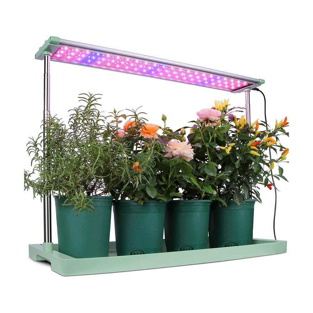 Moistenland 48W LED Grow Light Panel, Height Adjustable, Automatic Tim